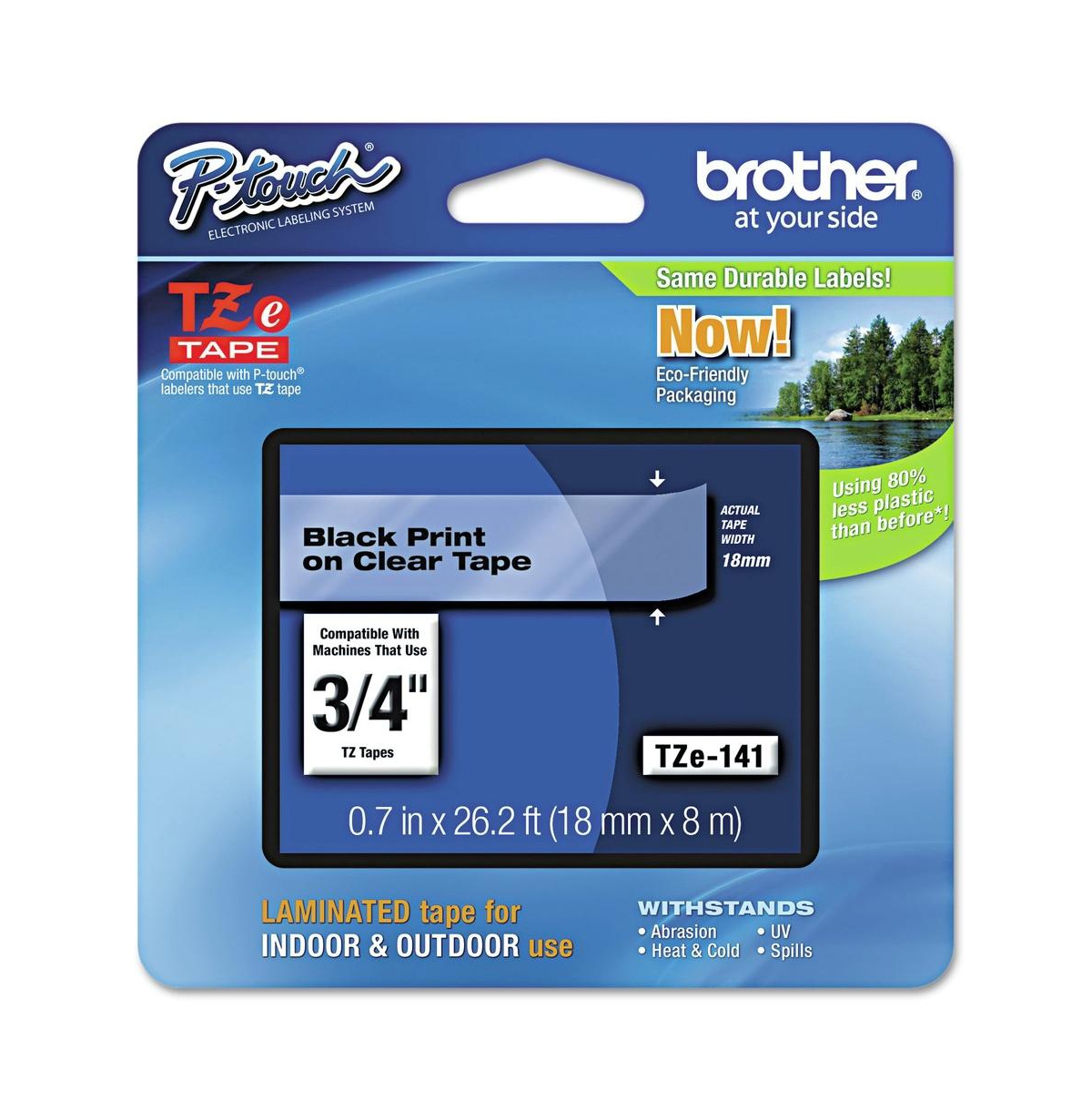Click here for Brother P-Touch TZE141 TZe 0.7 in. x 26.2 ft. Stan... prices