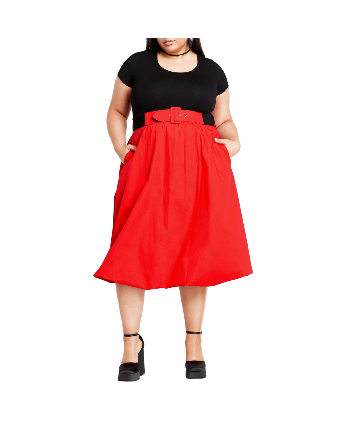 Click here for City Chic Plus Size Paris Days Dress - Tigerlily/b... prices