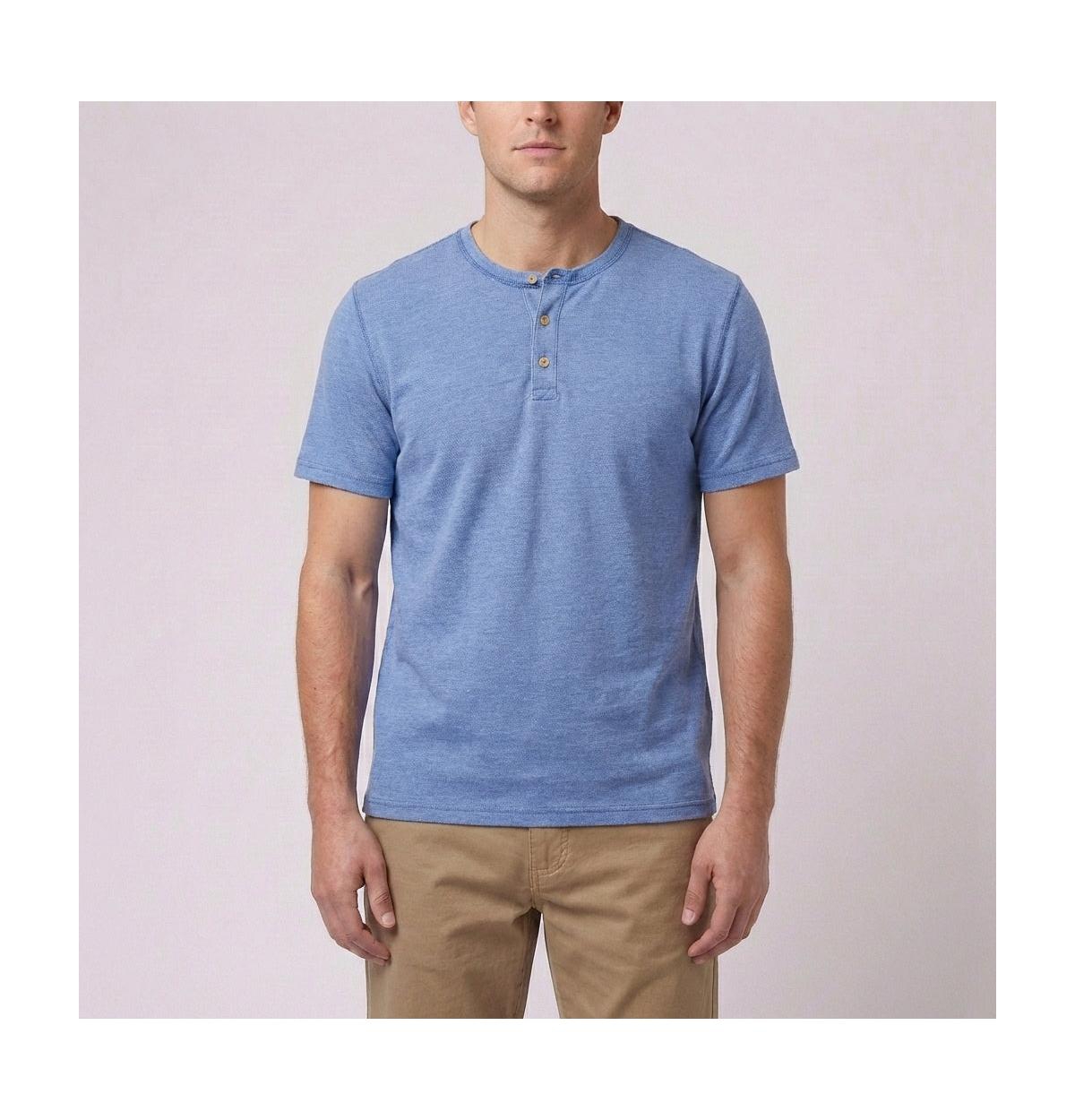 Click here for Surfsidesupply Mens Sean Burnout Henley - Wedgewoo... prices