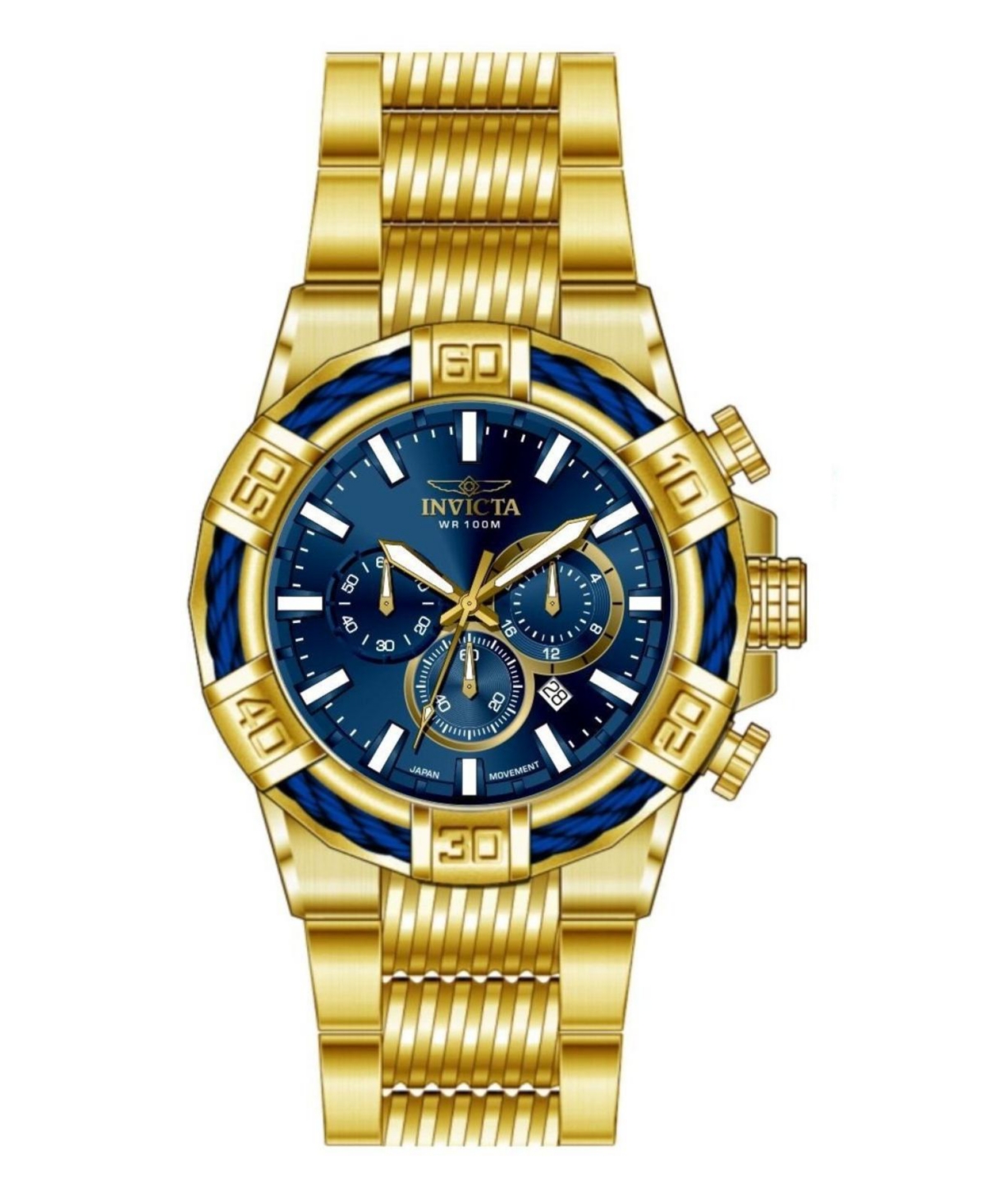 Click here for Invicta Mens 49904 Bolt Quartz VD53 Brass Dial Wat... prices