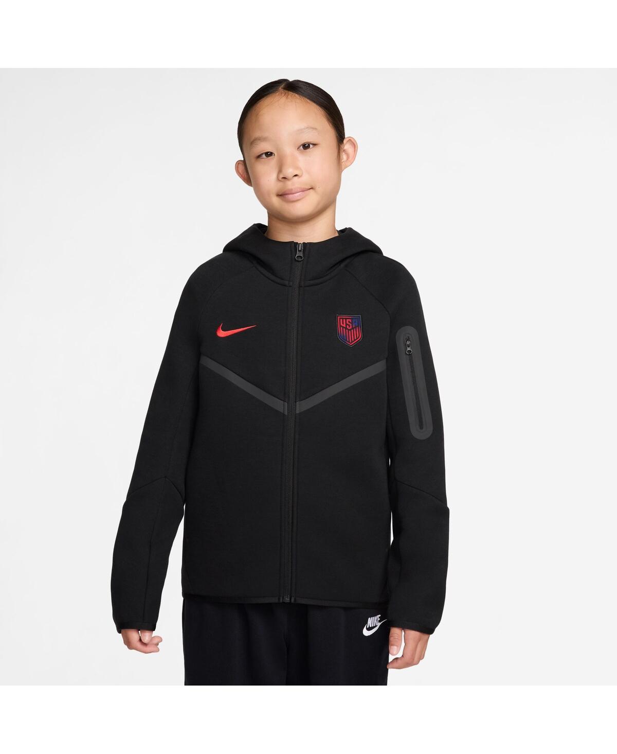 Click here for Nike Big Boys and Girls Black Usmnt Tech Fleece Fu... prices