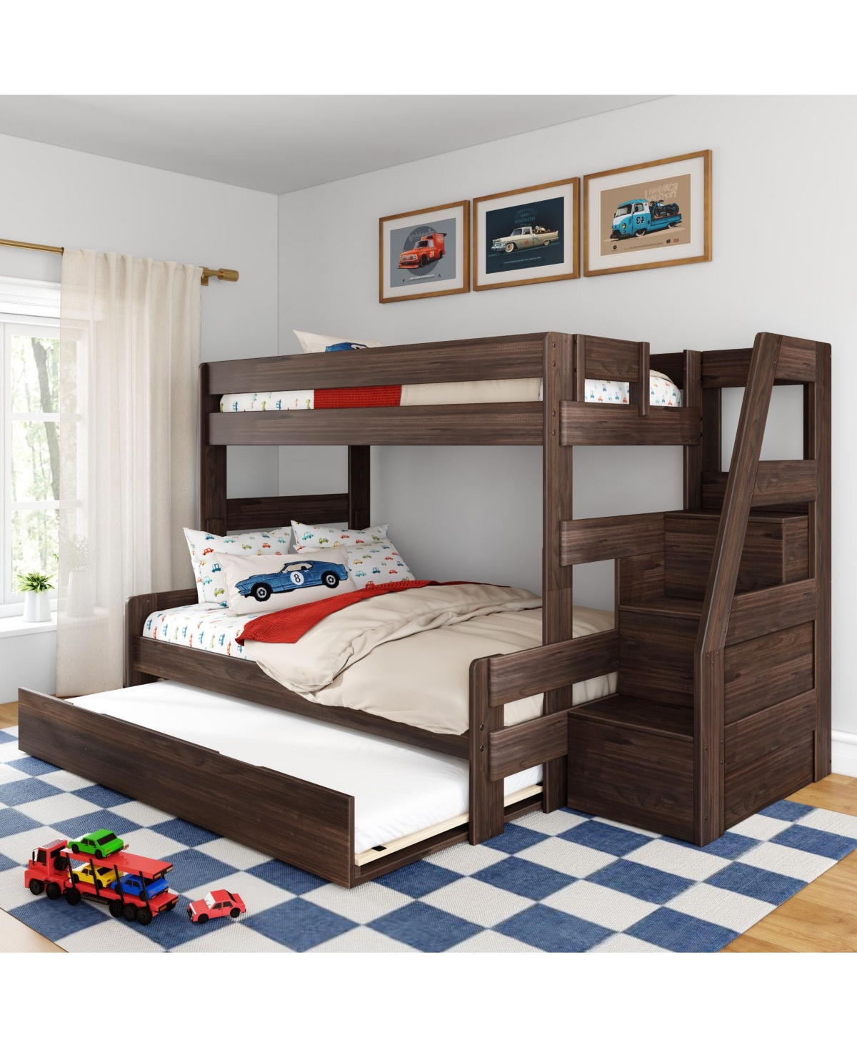 Click here for Max and Lily Modern Farmhouse Twin Over Full Bunk... prices