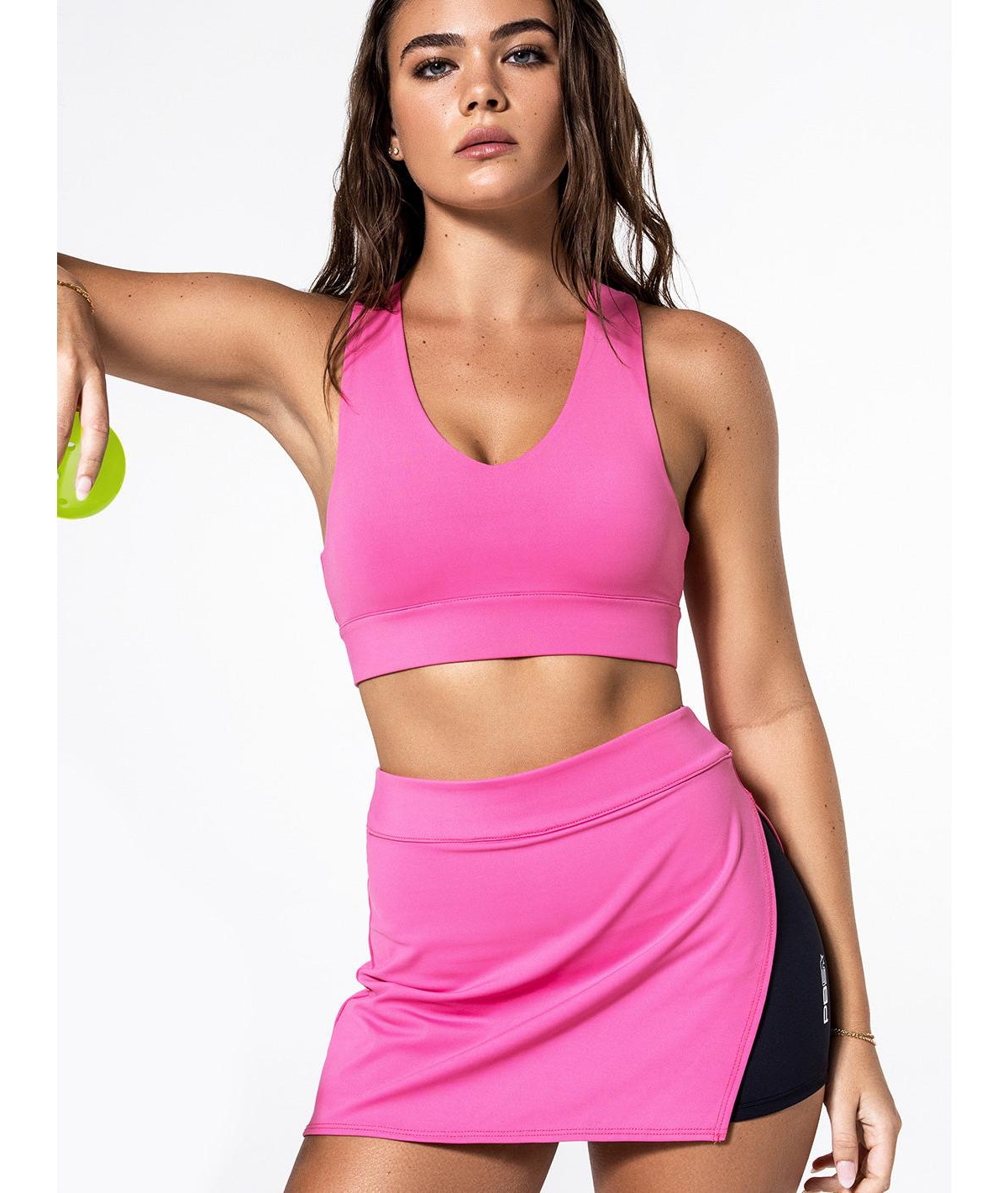 Click here for PB5star Womens X-Over Back Sports Bra - Pink prices