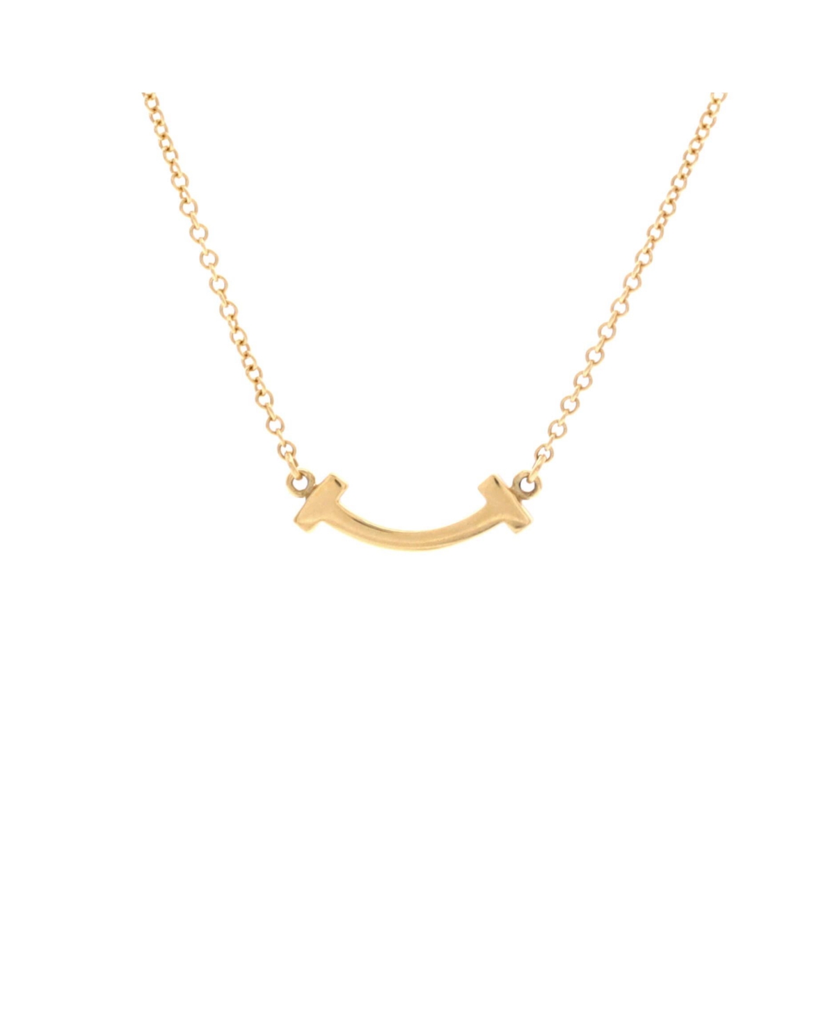 Click here for Pre-Owned Tiffany & Co T Smile Pendant Necklace -... prices