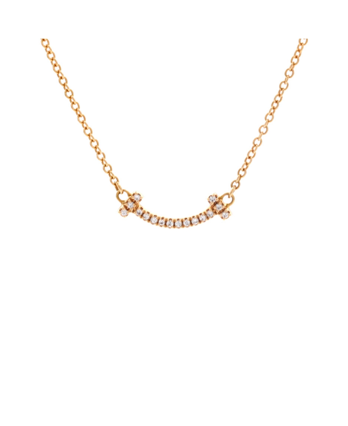 Click here for Pre-Owned Tiffany & Co T Smile Pendant Necklace -... prices