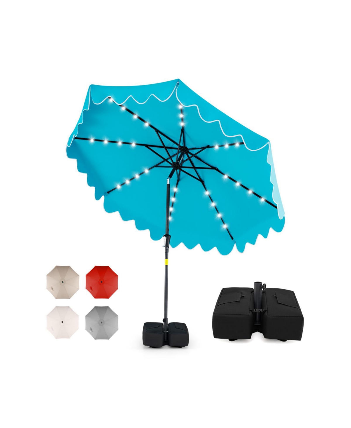 Click here for Slickblue Patio Umbrella with Solar Led Lights and... prices