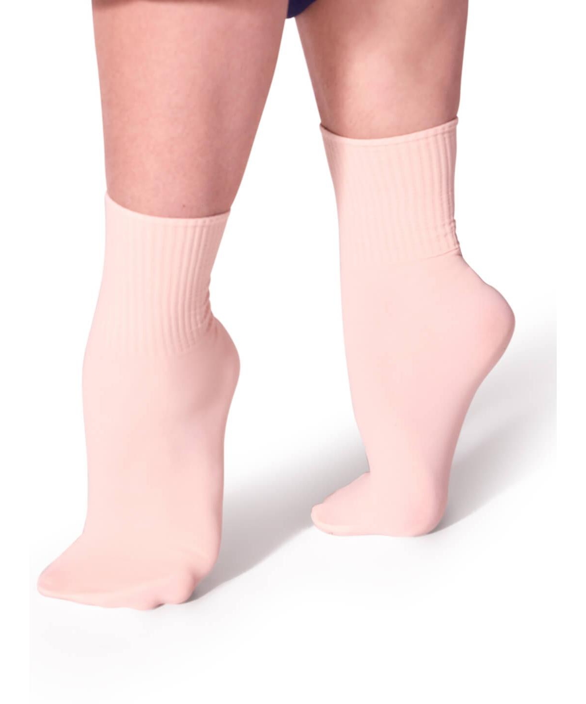 Click here for Capezio Womens Ribbed Sock Socks - Ballet pink prices
