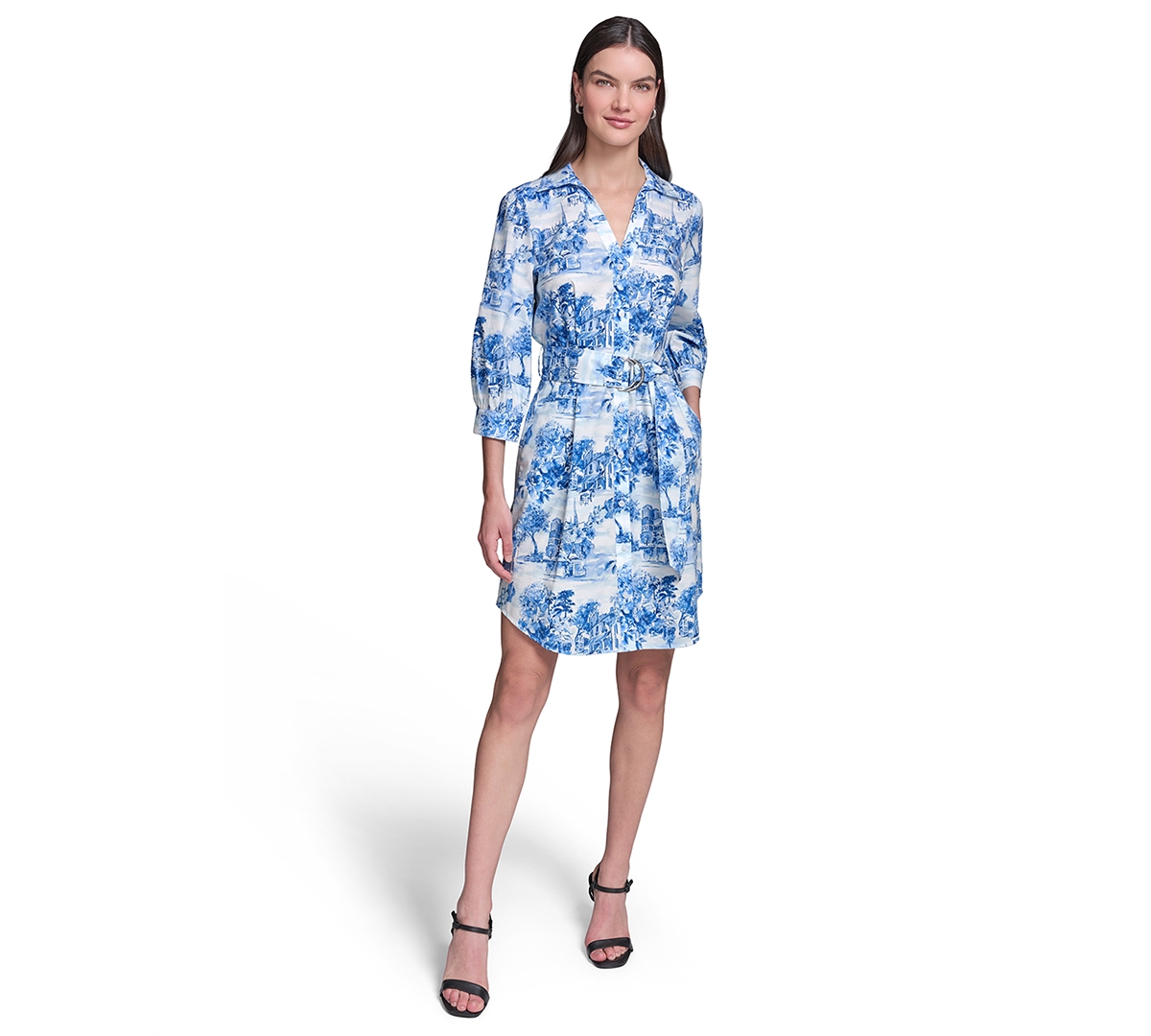 Click here for Karl Lagerfeld Paris Womens Printed Cotton Shirt D... prices
