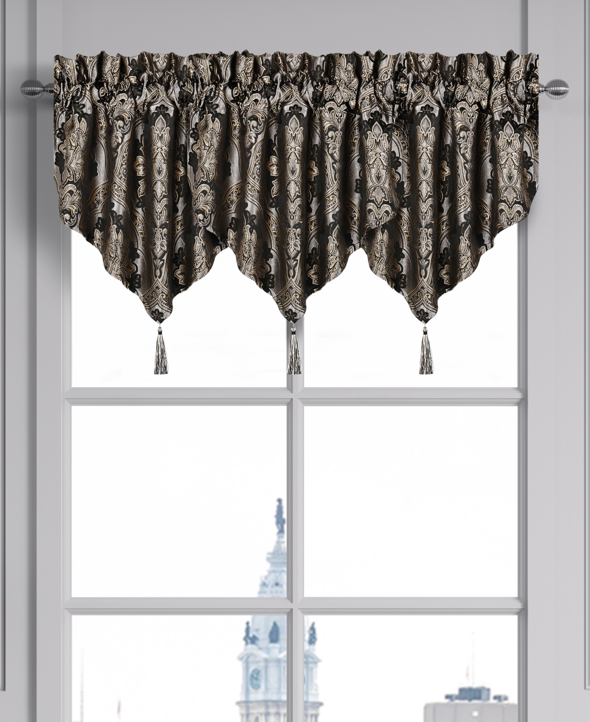 Click here for Five Queens Court Harriman Window Ascot Valance  4... prices