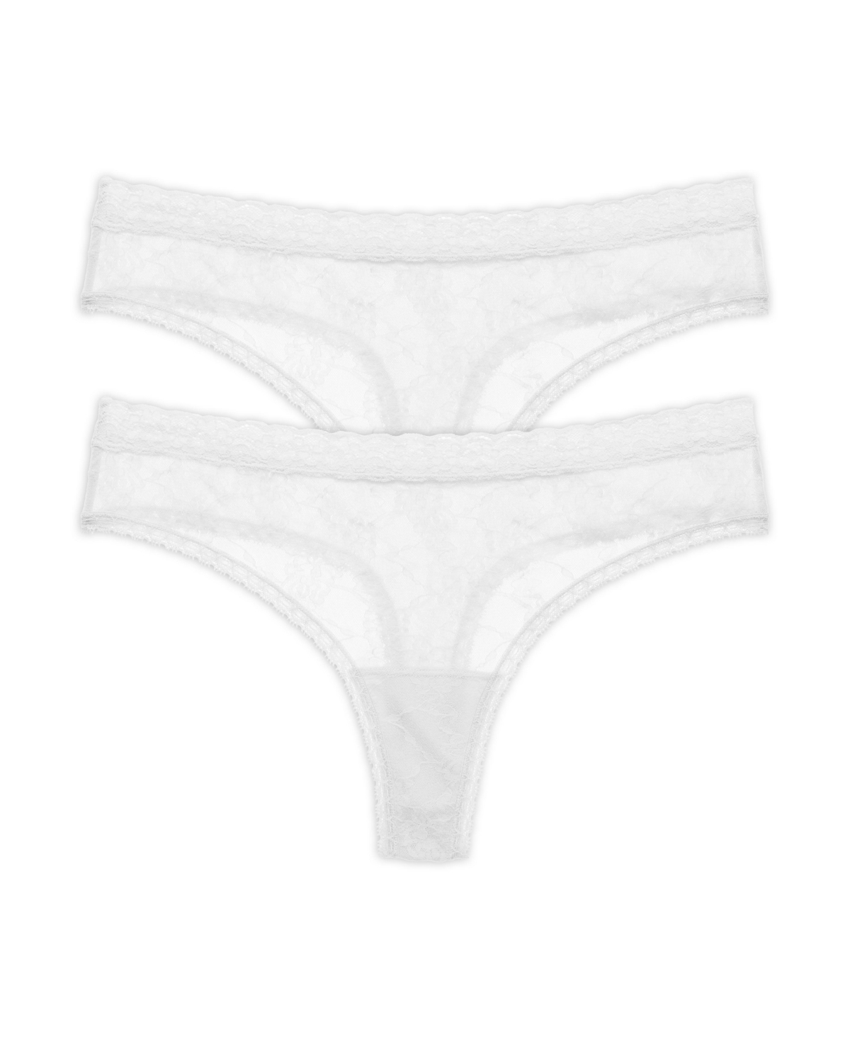 Click here for Natori Womens Bliss Allure One Lace Thong 2-Pack -... prices