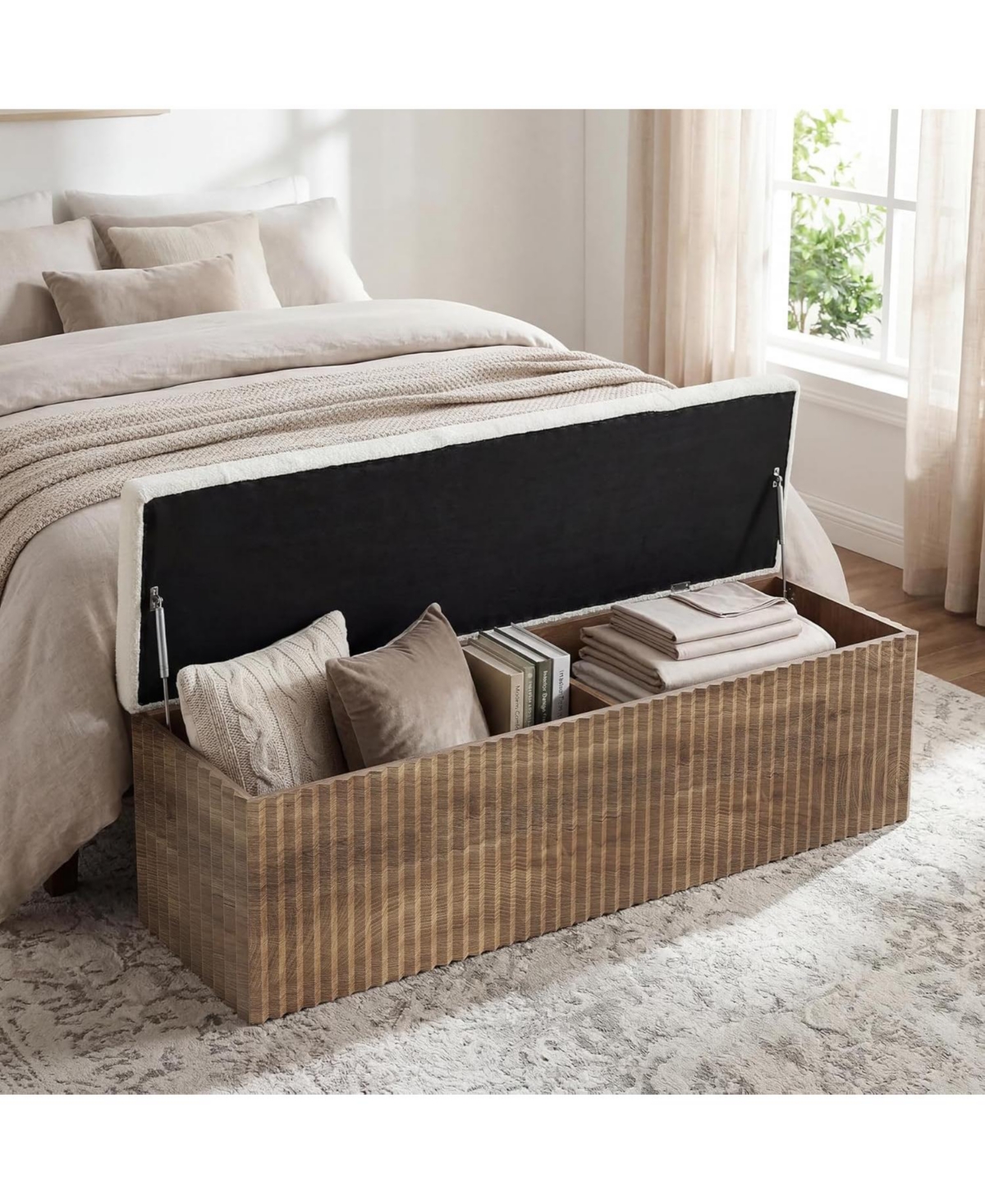 Click here for Tribesigns Upholstered End of Bed Storage Bench  6... prices