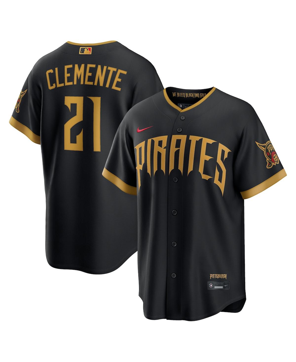 Click here for Nike Mens Roberto Clemente Black Pittsburgh Pirate... prices