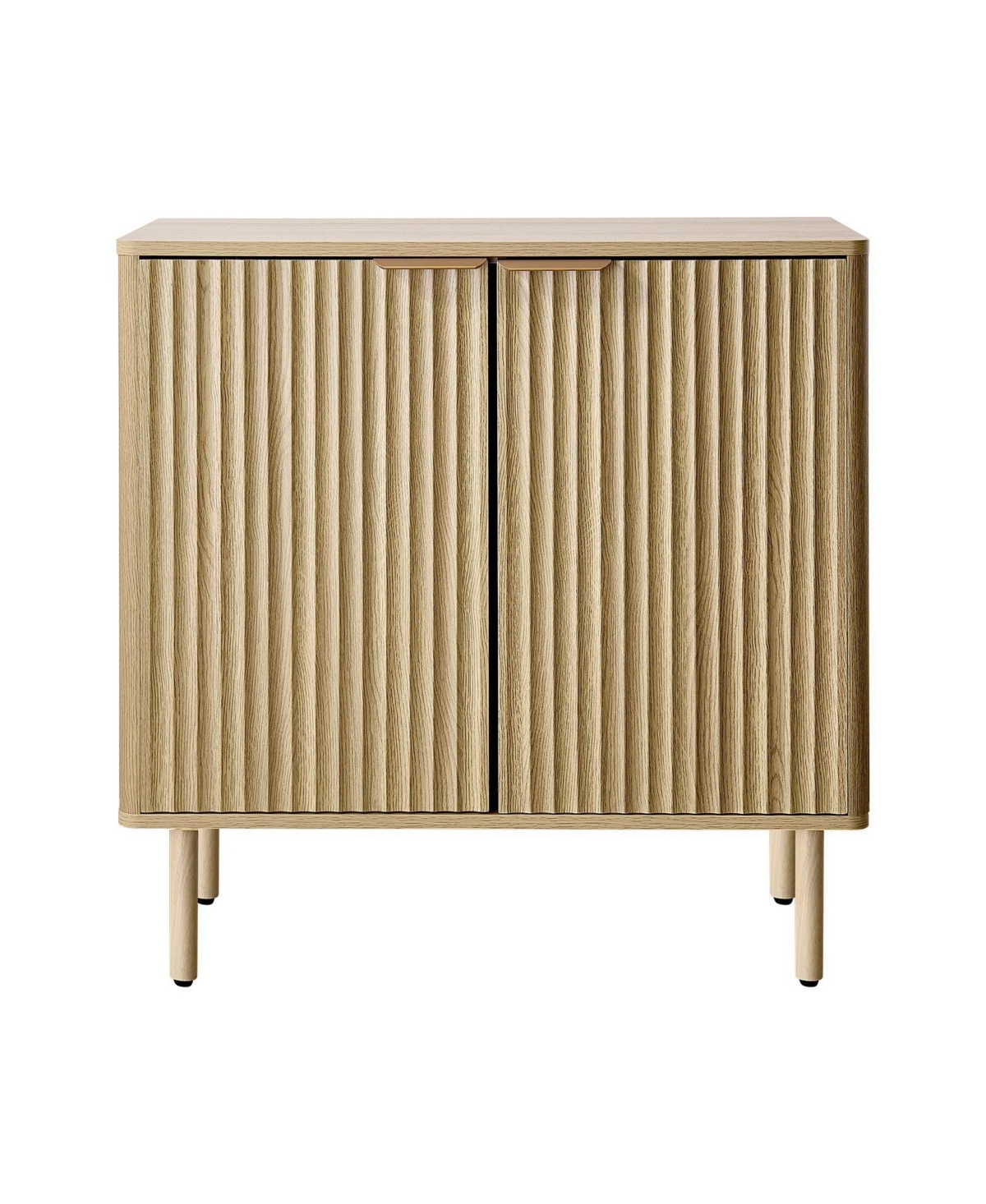 Click here for Gouun Mid-Century Fluted Bar Cabinet with Barn Doo... prices