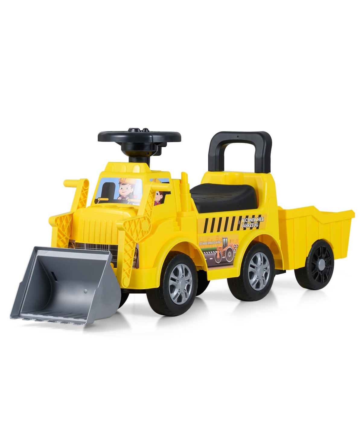 Click here for Slickblue Ride On Digger Truck with Shovel and Hid... prices