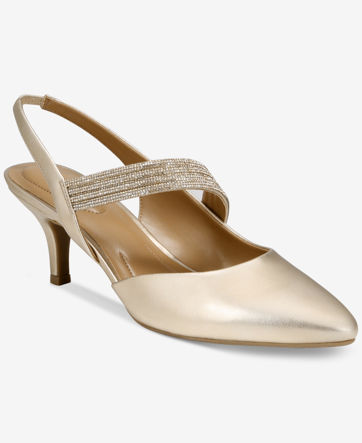 Click here for Style & Co Womens Gisellee Slingback Closed Toe Pu... prices