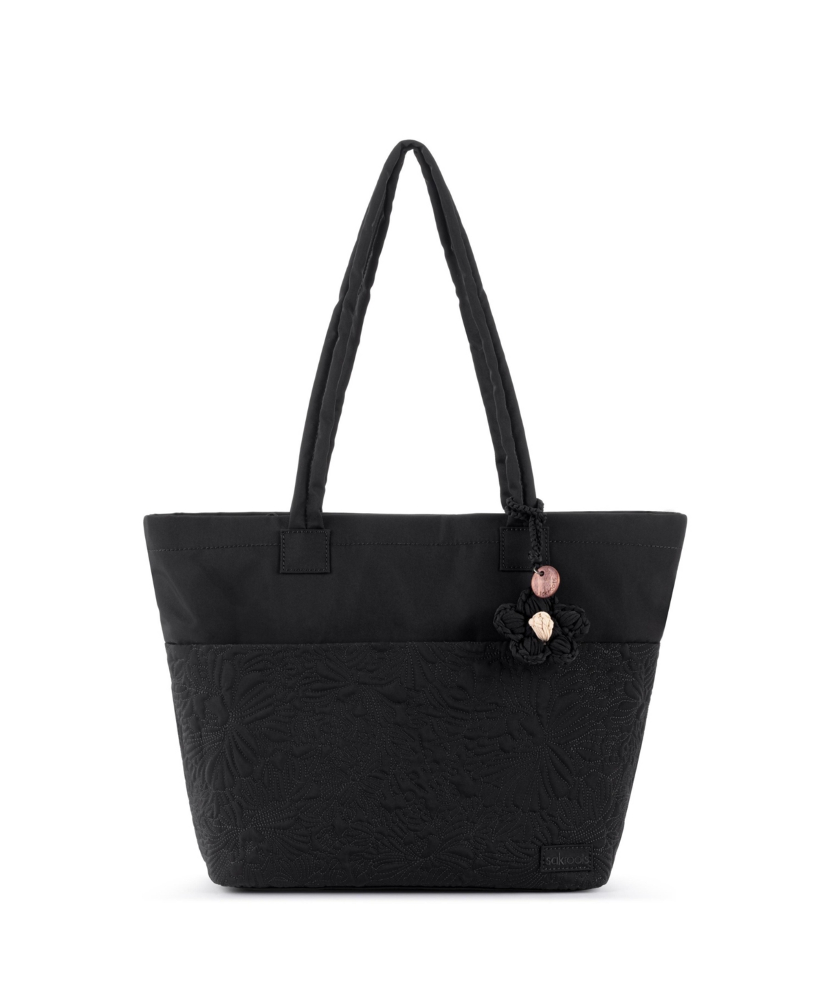Click here for Sakroots Womens Banyan Tote - Black flower blossom... prices