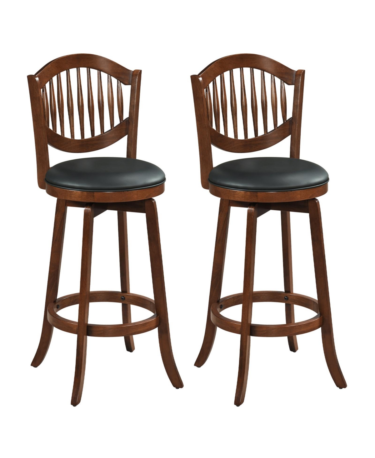Click here for Sugift Swivel Bar Stools Set of 2 with Backrest an... prices