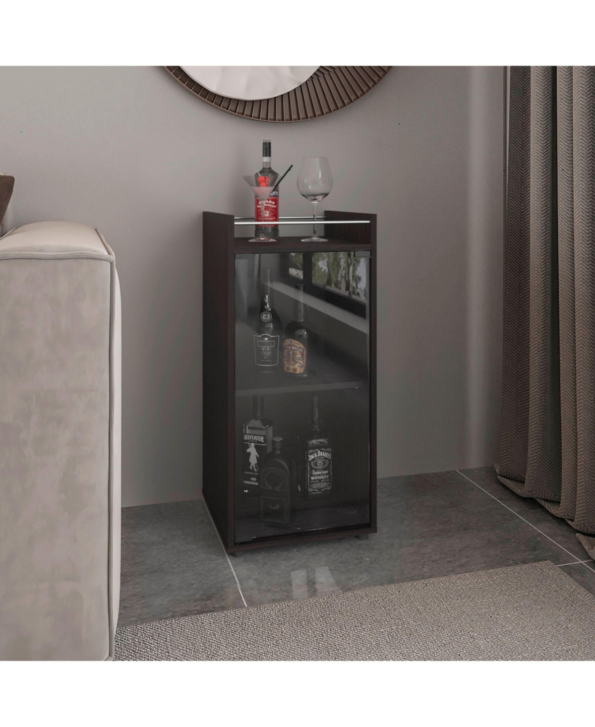 Click here for flynama Compact Minibar Cabinet with 2 Doors and O... prices