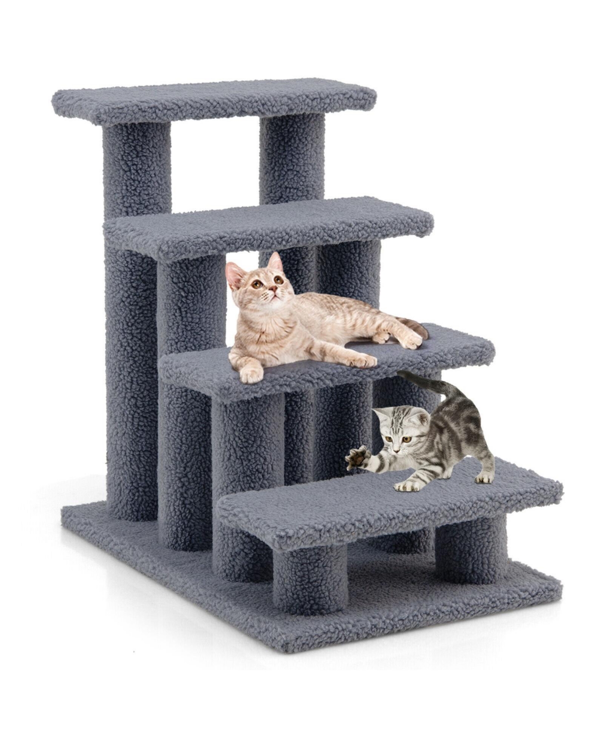 Click here for Cozito Cat Tree 4-Step Pet Stairs with Scratching... prices