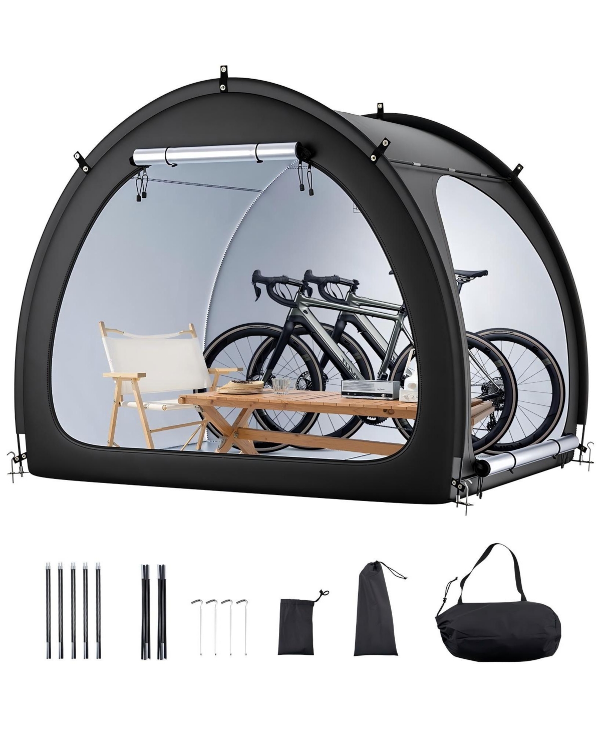 Click here for Gouun Outdoor Bike Storage Tent for 4 to 5 Bicycle... prices