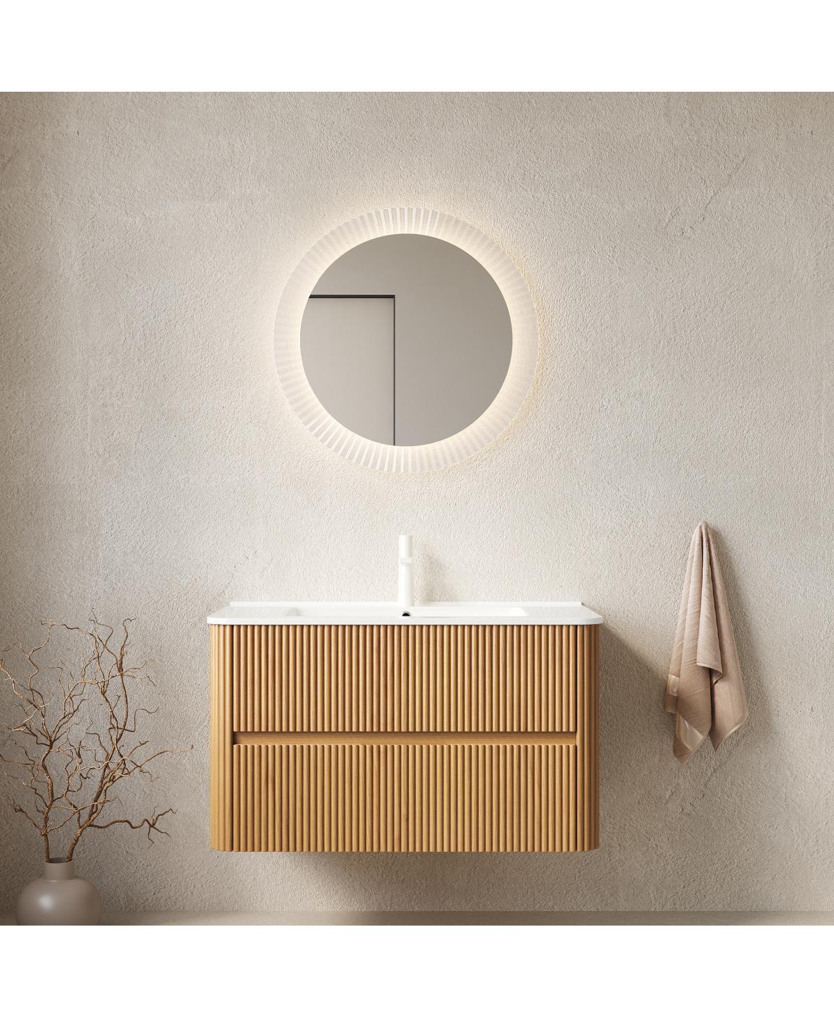 Click here for Sillysis 36 Inch Wall Mounted Bathroom Vanity with... prices