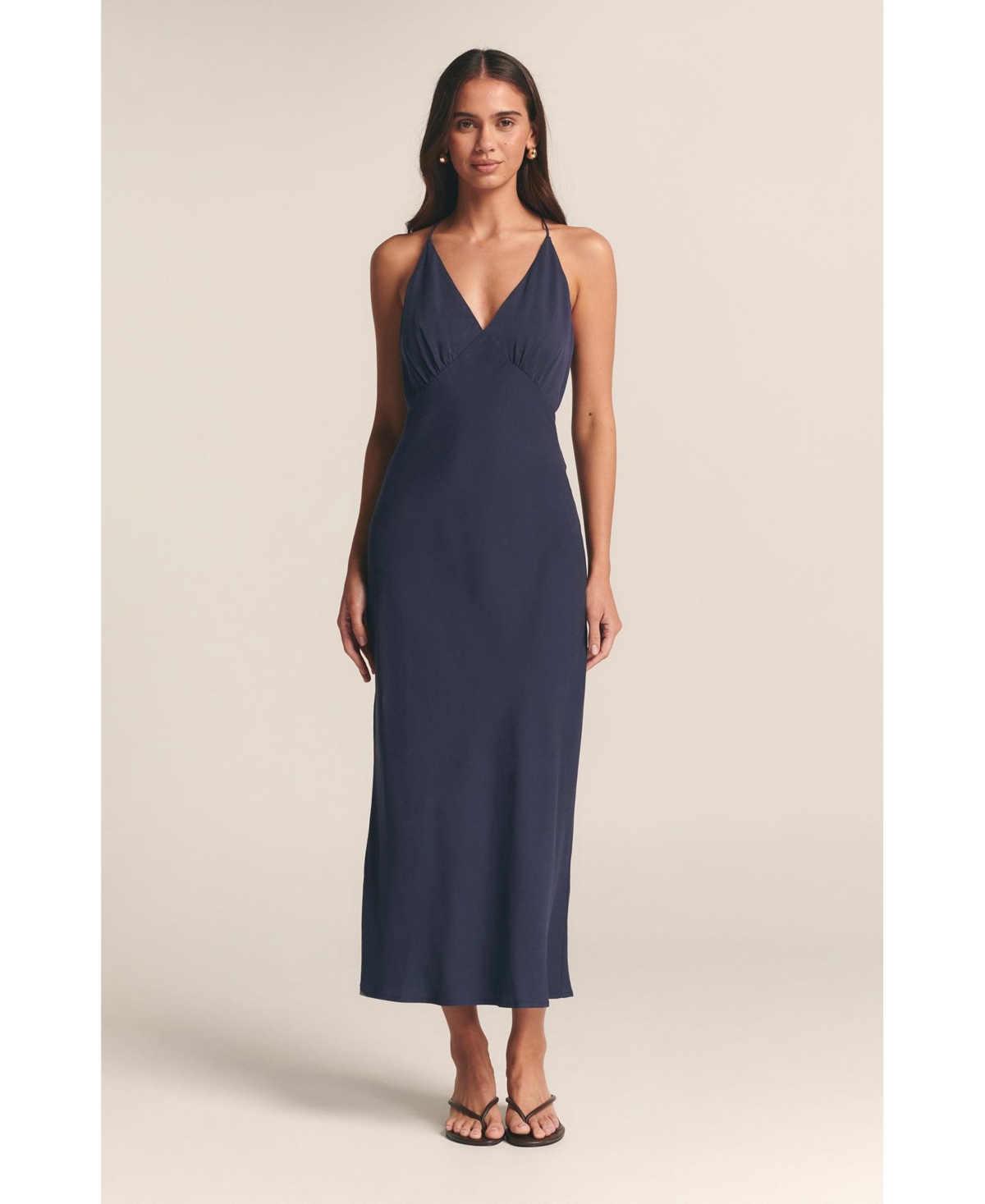 Click here for St Mrlo Womens Luella Midi Dress - Midnight blue prices