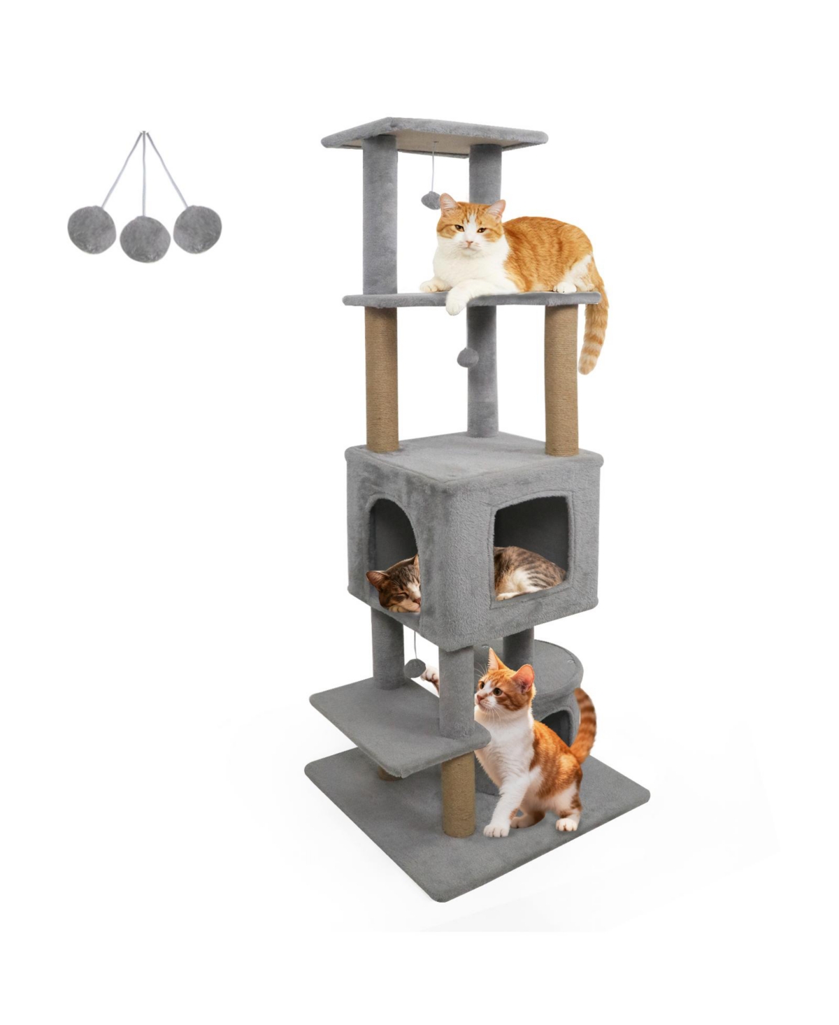 Click here for Cozito Cat Tree 64 in with 2 Condos and Jute Scrat... prices