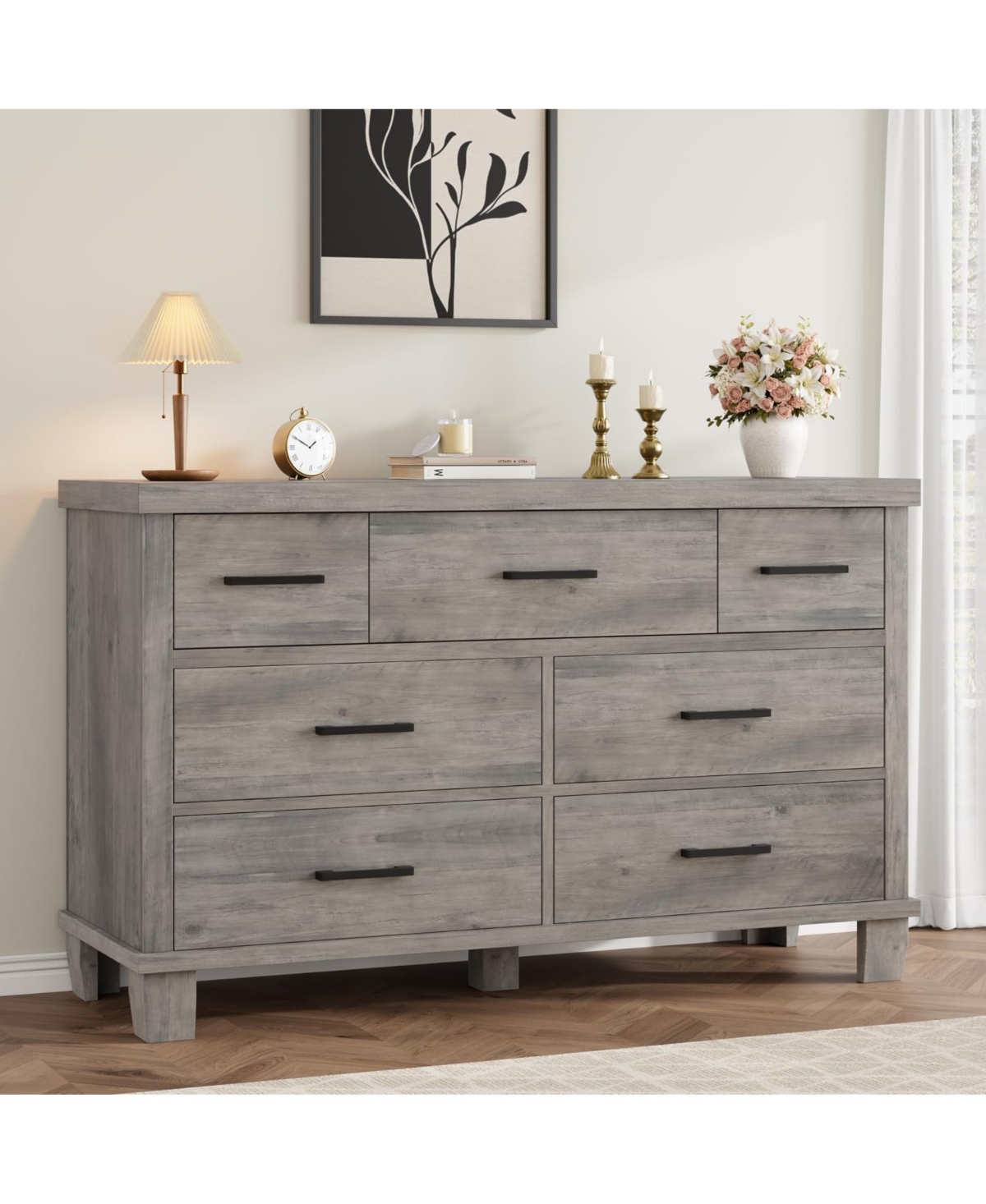 Click here for gaomon Bedroom 7 Drawer Dresser  Chest of Drawers... prices