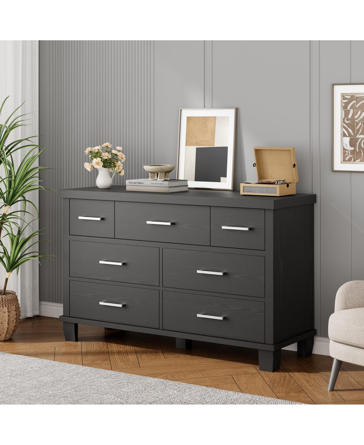Click here for gaomon Bedroom 7 Drawer Dresser  Chest of Drawers... prices