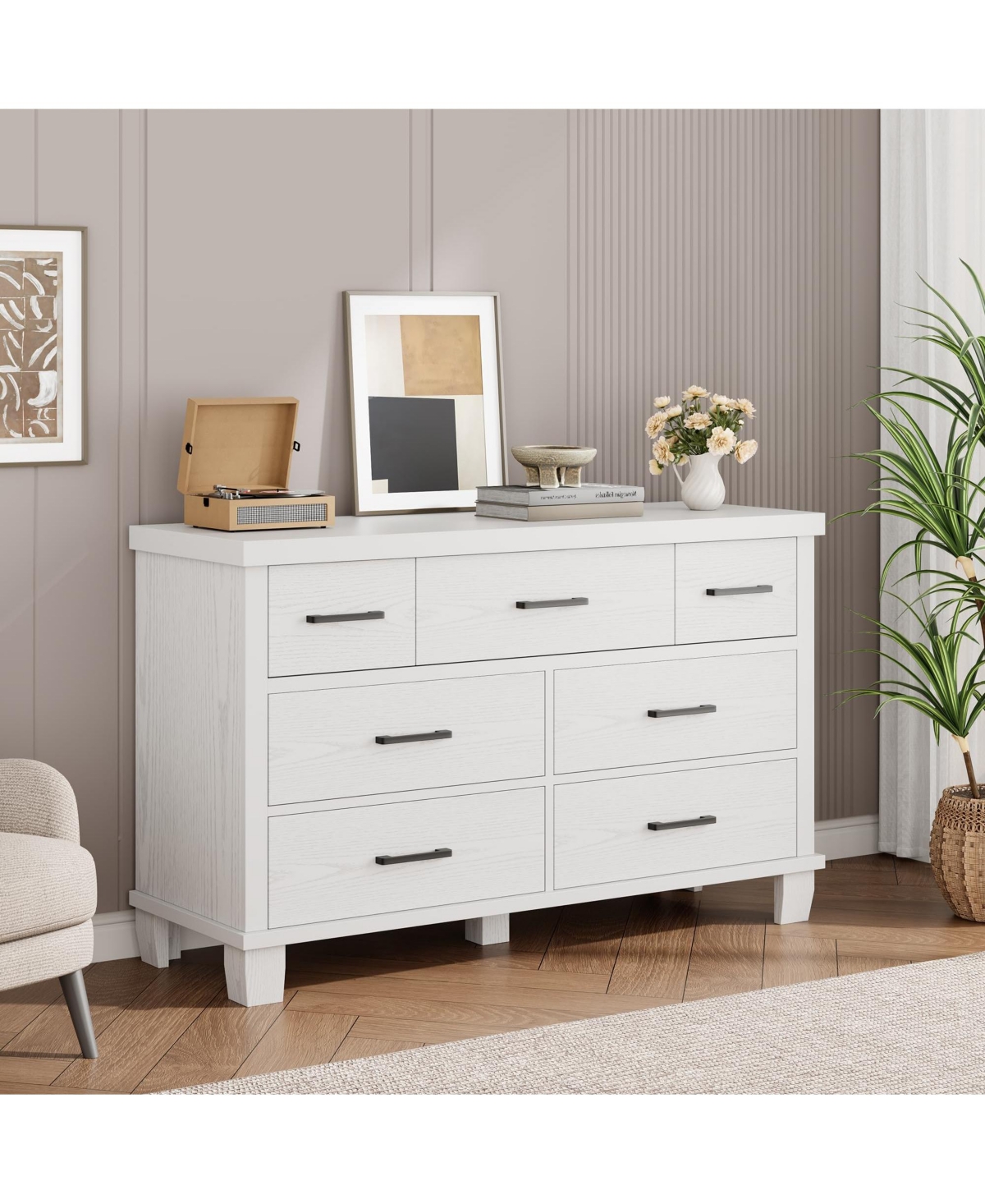 Click here for gaomon Bedroom 7 Drawer Dresser  Chest of Drawers... prices