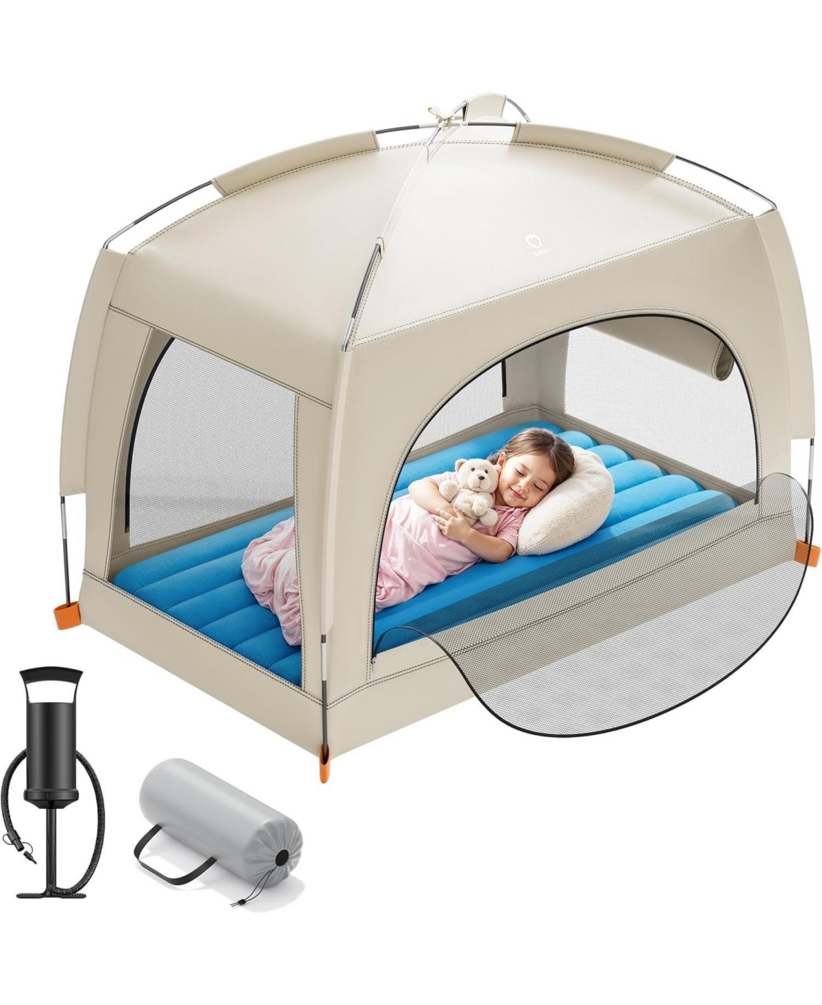Click here for Qpau Inflatable Toddler Travel Bed with Tent - Lig... prices