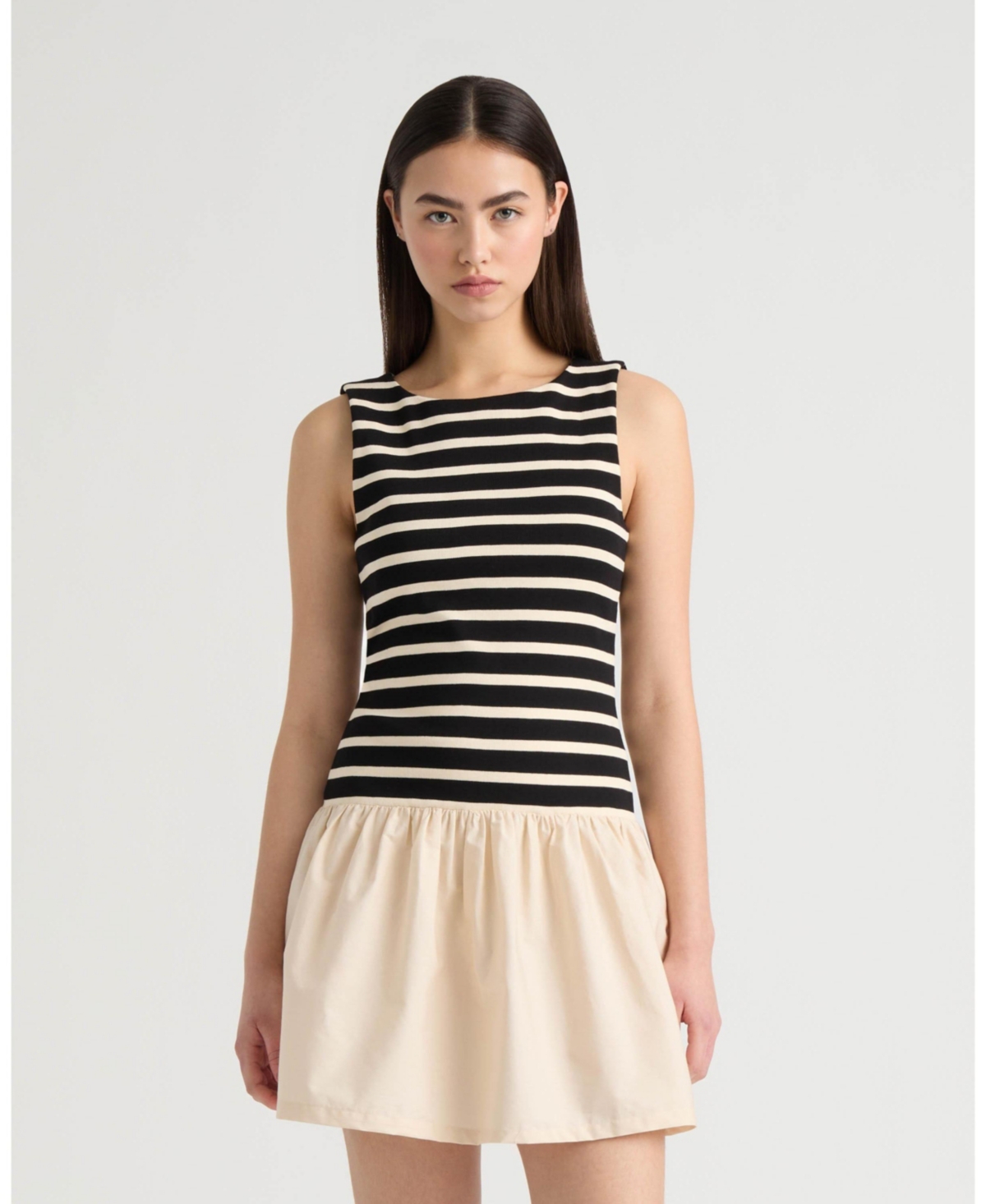 Click here for Nvlt Womens Twofer Dress with Ruffled Poplin Skirt... prices