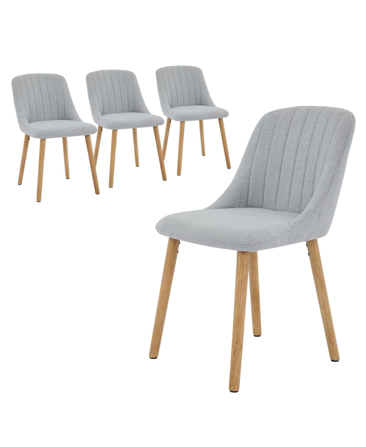 Click here for gaomon 4 Dining Chairs Modern Fabric Upholstered K... prices