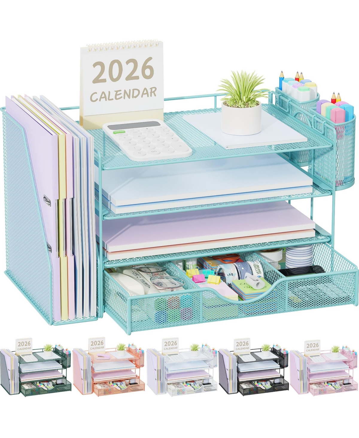 Click here for Gnuadz Desk Organizer File Holder 4-Tier Drawer Pe... prices