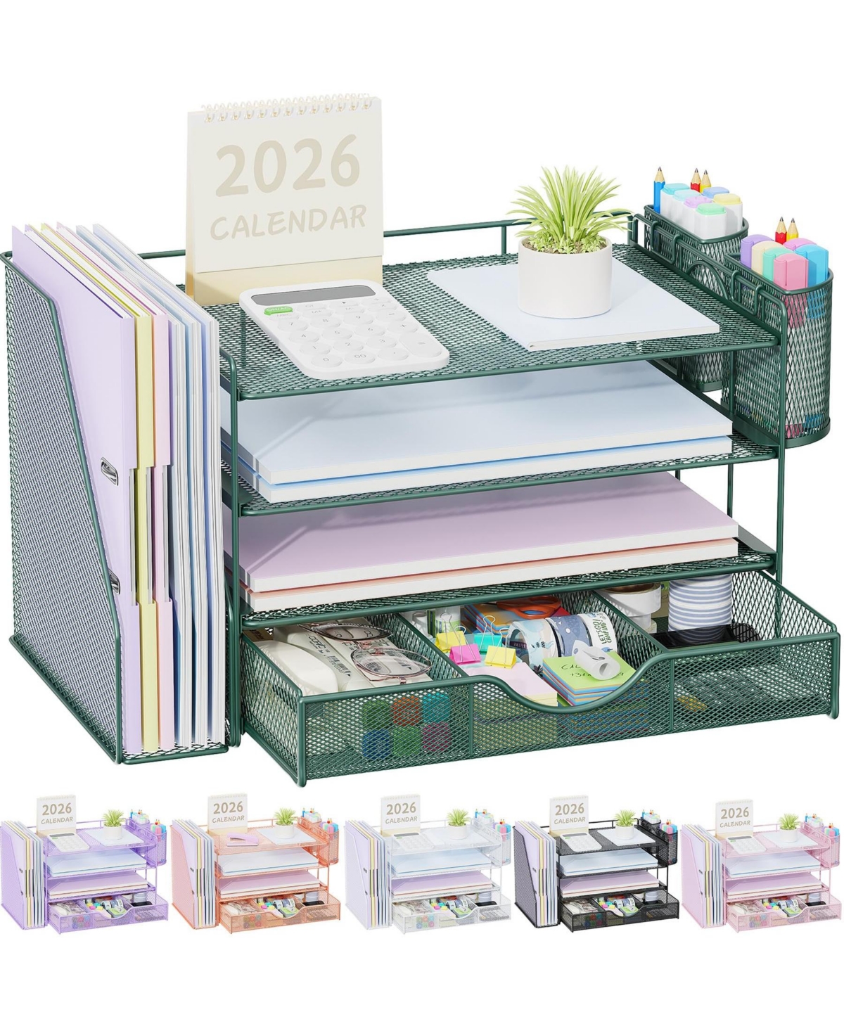 Click here for Gnuadz Desk Organizer File Holder 4-Tier Drawer Pe... prices