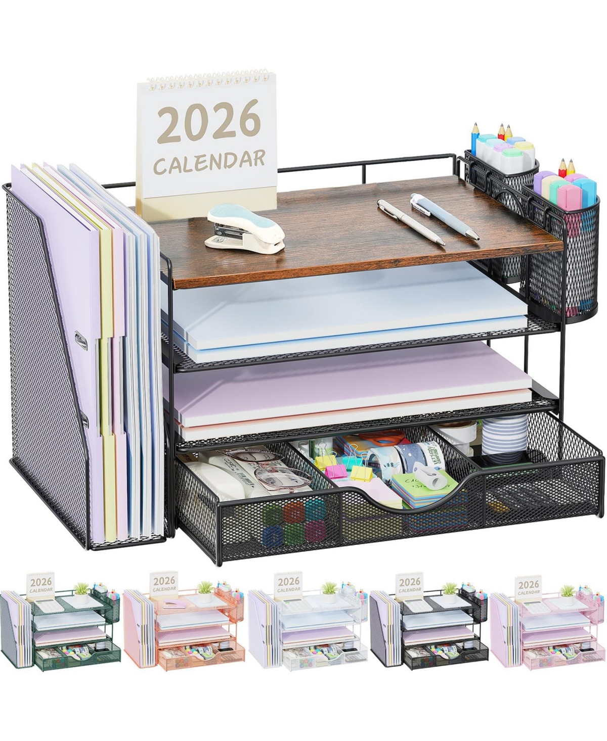 Click here for Gnuadz Desk Organizer File Holder 4-Tier Drawer Pe... prices