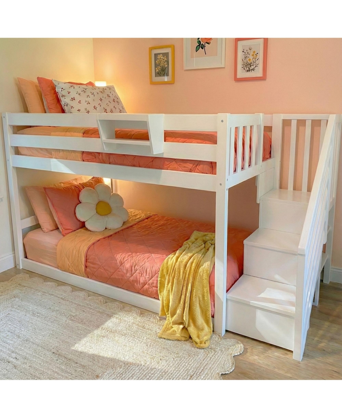Click here for Max & Lily Solid Wood Twin over Twin Low Bunk Bed... prices