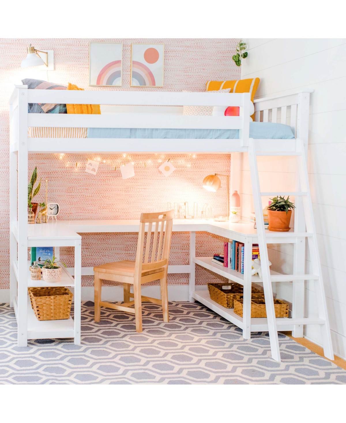 Click here for Max & Lily Twin Loft Bed  Solid Wood Loft Bed with... prices