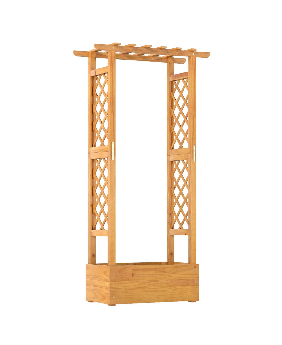 Click here for Sugift Wooden Raised Garden Bed with Lattice Trell... prices