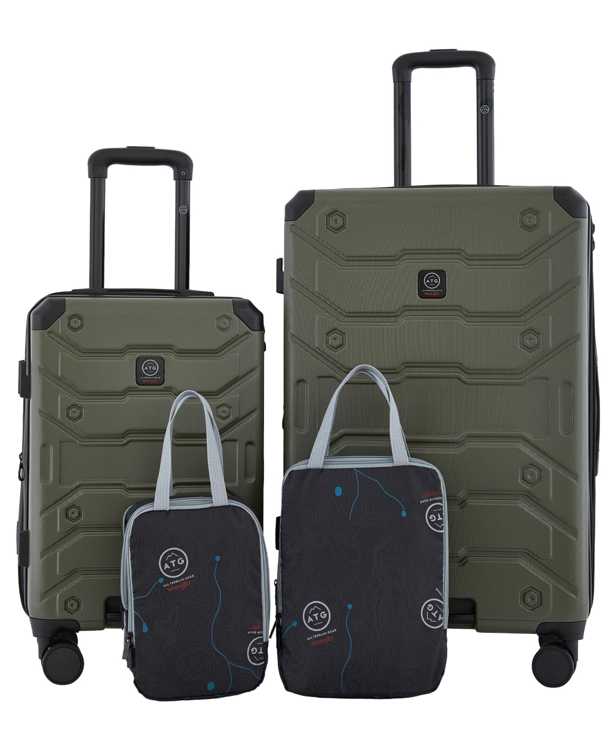Click here for Wrangler Trailway 4 Piece Hardside Luggage Set - W... prices