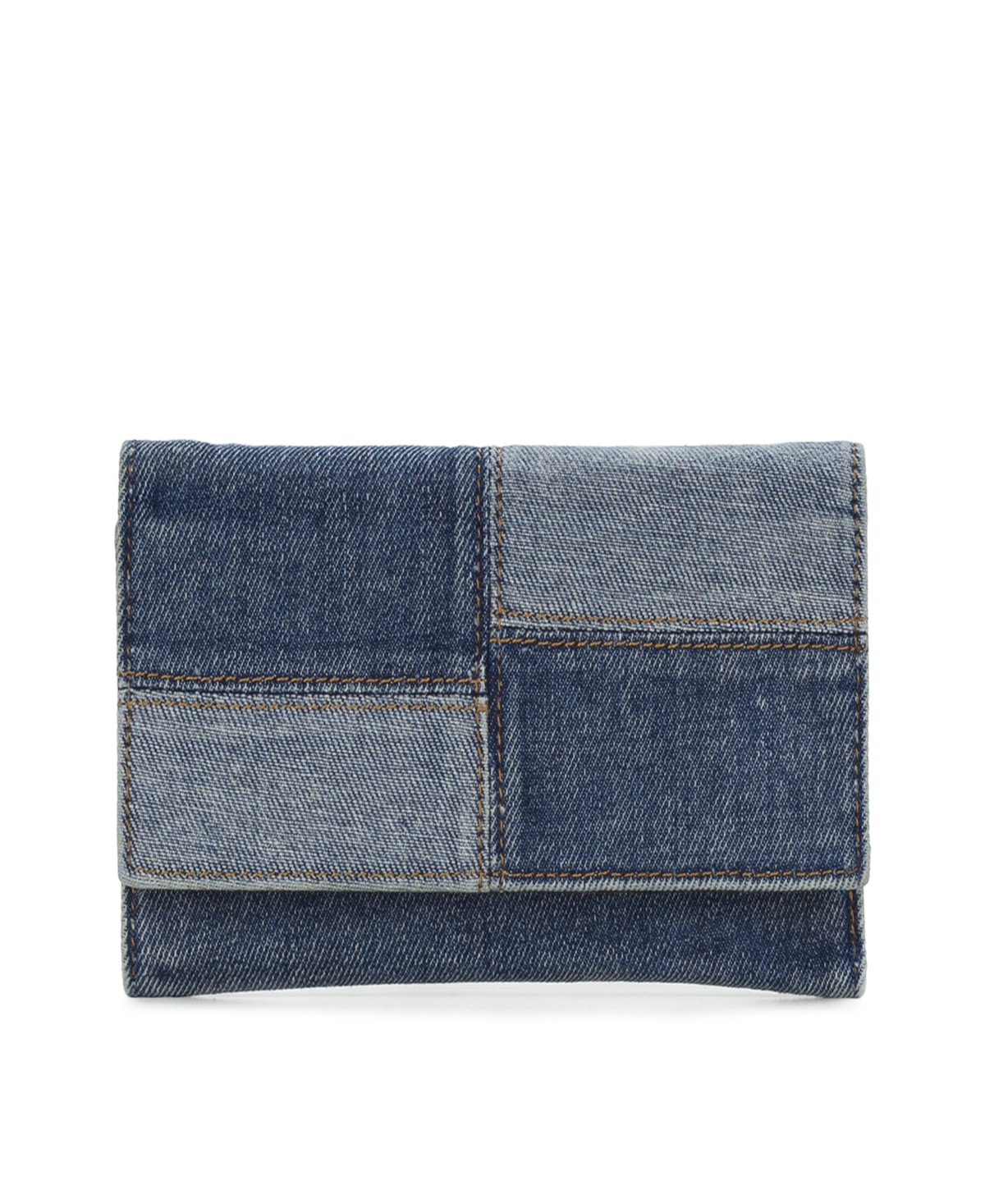 Click here for Patricia Nash Terresa Denim Patchwork Wallet - Dar... prices