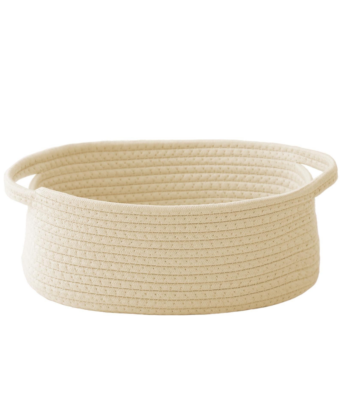Click here for Gnuadz Woven Rope Storage Basket with Handles - Be... prices