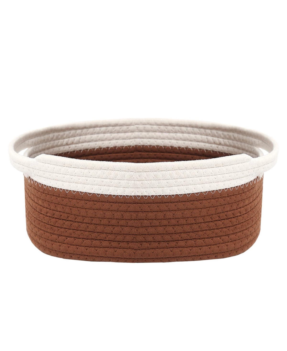 Click here for Gnuadz Woven Rope Storage Basket with Handles - Wh... prices