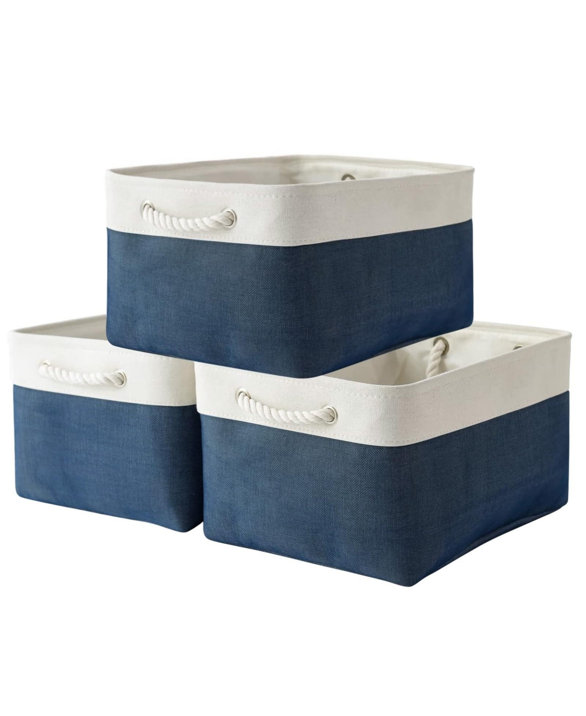 Click here for Gnuadz 3pack Storage Bins Canvas Basket Organizer... prices