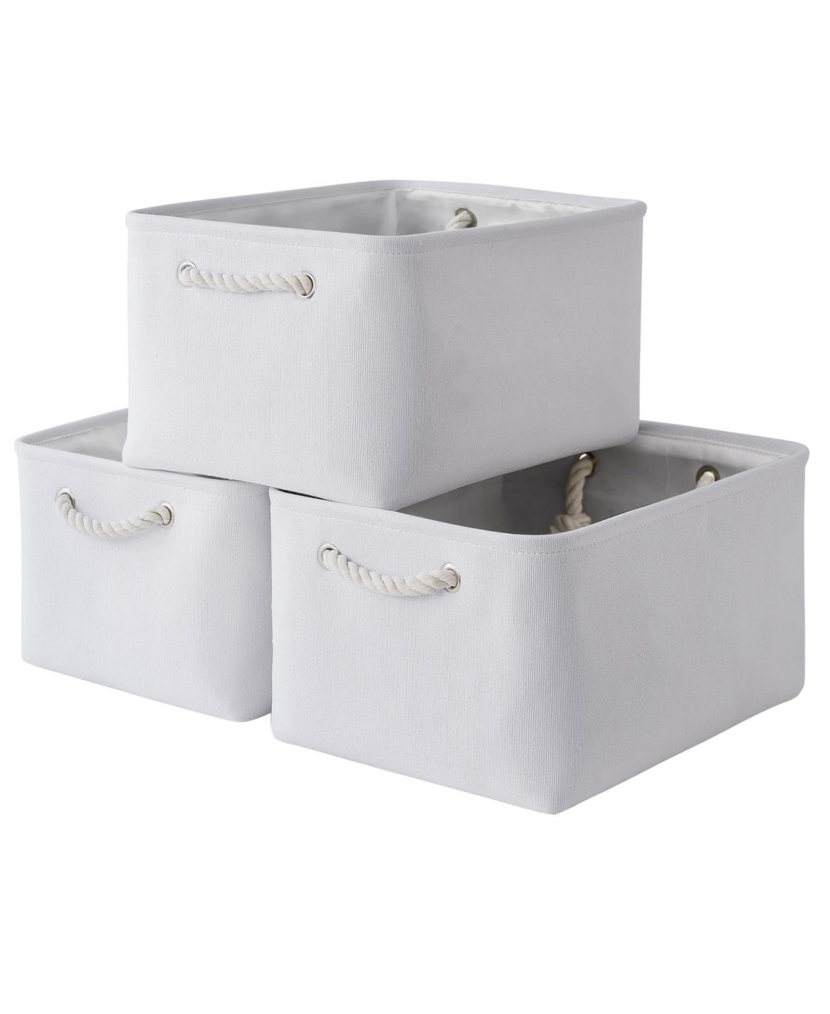 Click here for Gnuadz 3pack Storage Bins Canvas Basket Organizer... prices