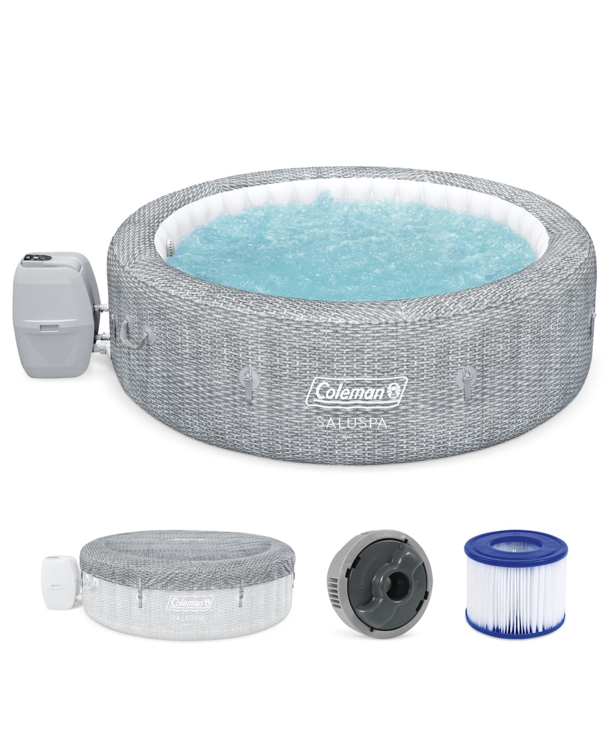 Click here for Coleman SaluSpa Sicily AirJet Inflatable Hot Tub w... prices