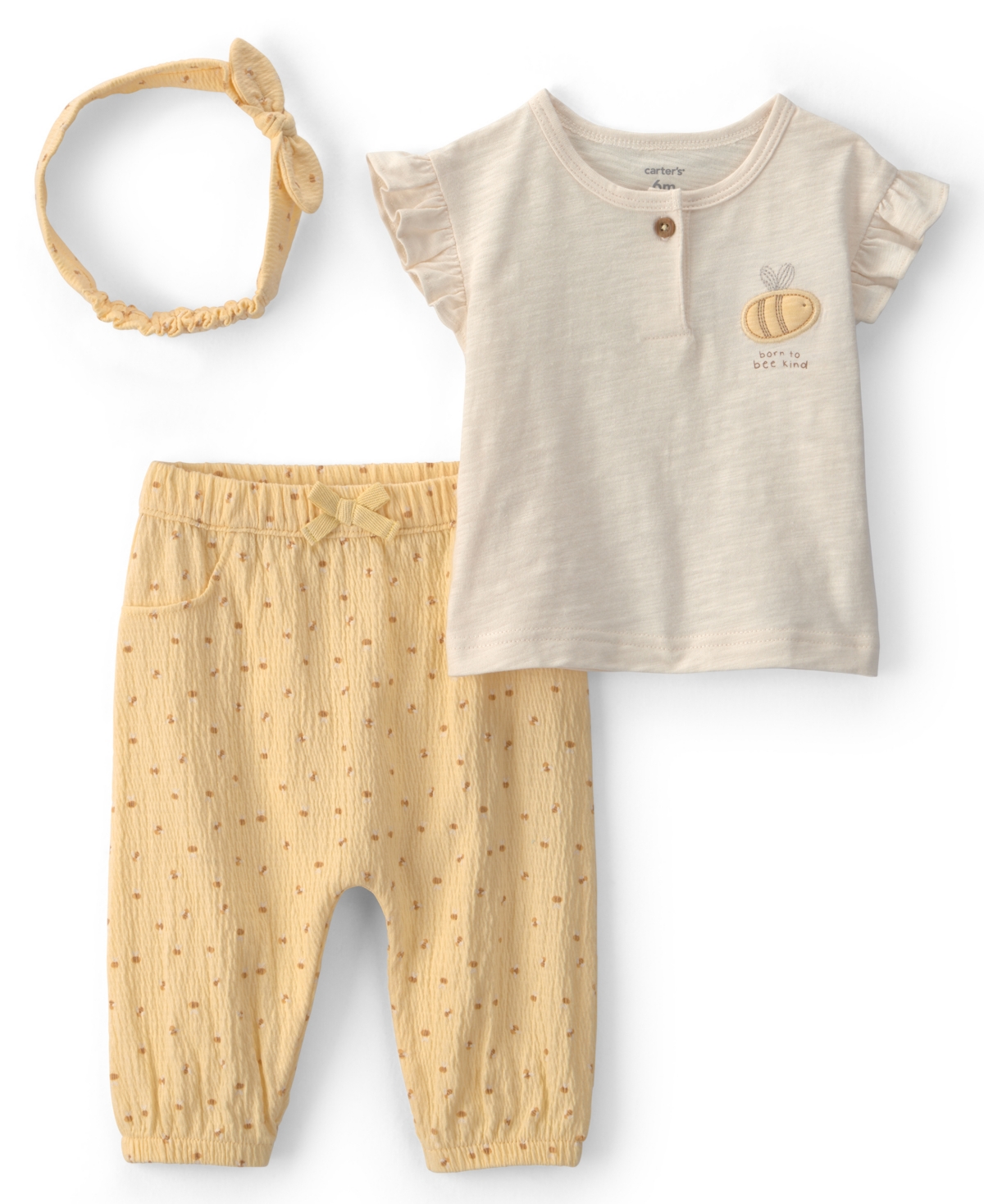 Click here for Carters Baby Girls Flutter Sleeve Top  Pants and H... prices