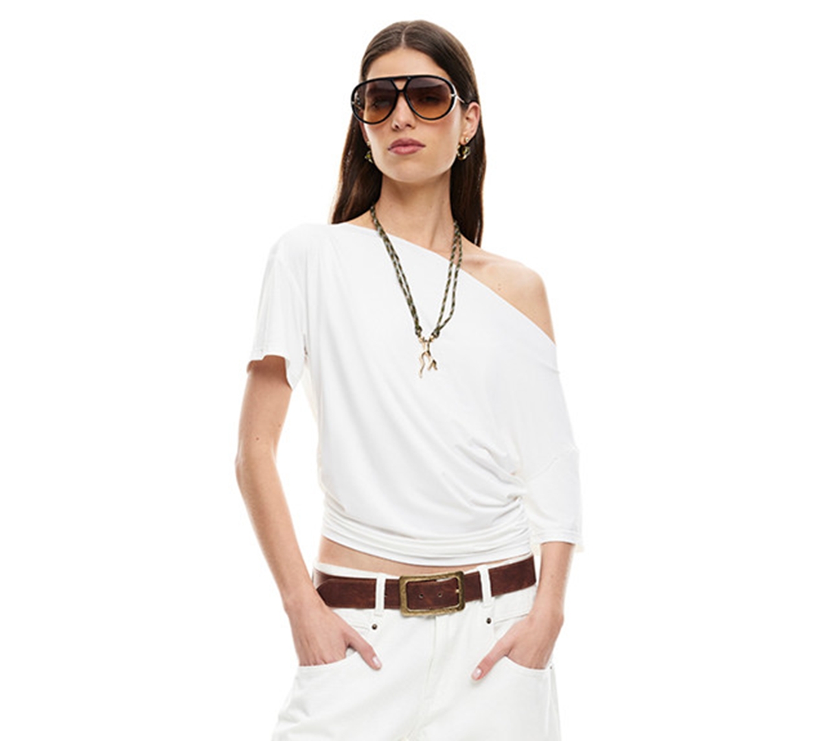 Click here for Lioness Womens Wildlands Off-The-Shoulder Pull-On... prices