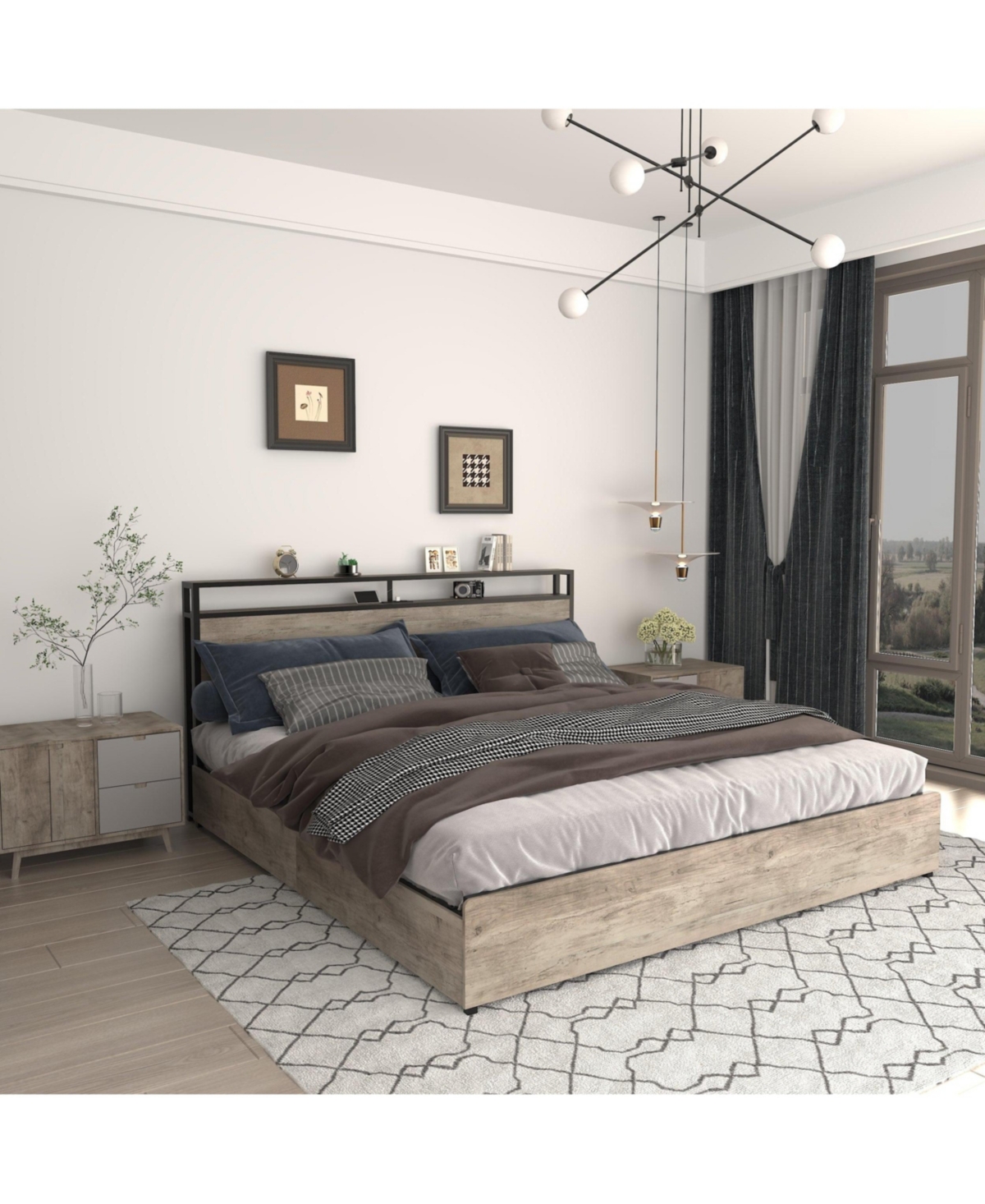 Click here for Lucky One Full Storage Headboard Charging Station... prices