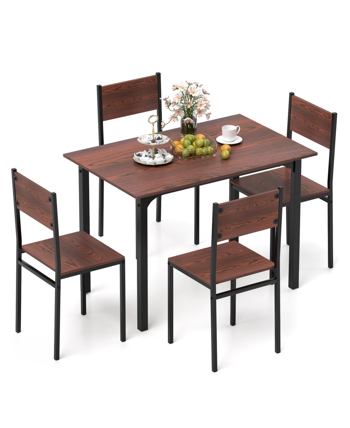 Click here for Gouun Industrial 5-Piece Dining Set with Mdf Table... prices
